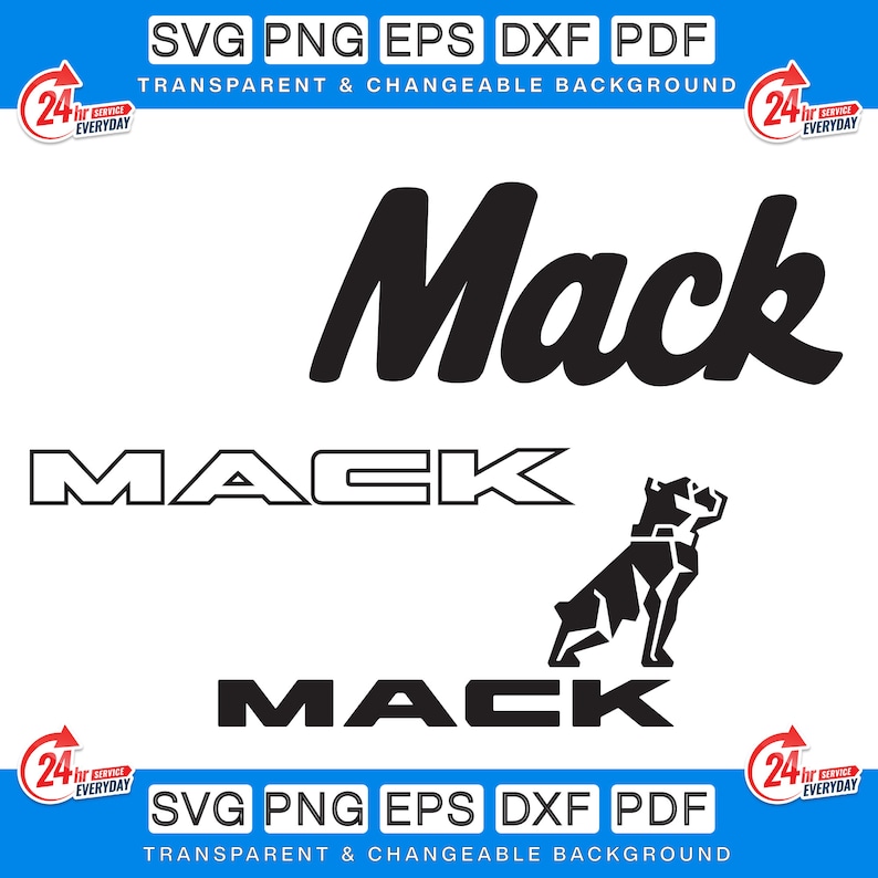 Mack Logo, Png, Pdf, Eps, Dxf, Svg, Cricut Cut File, Svg Bundle, Cricut ...