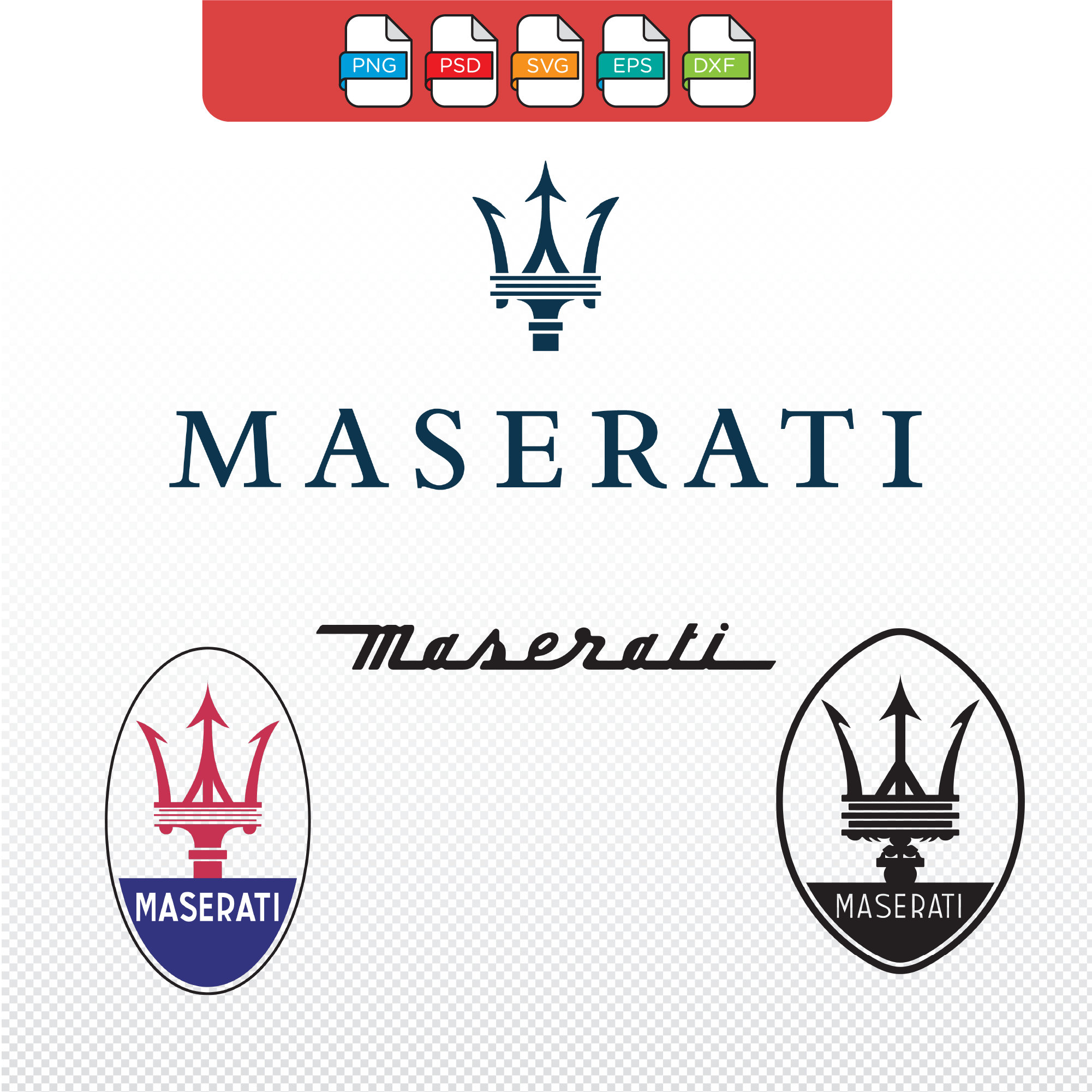 Maserati SVG Png Dxf Cricut Datei SVG Bundle Aufkleber - Etsy.de