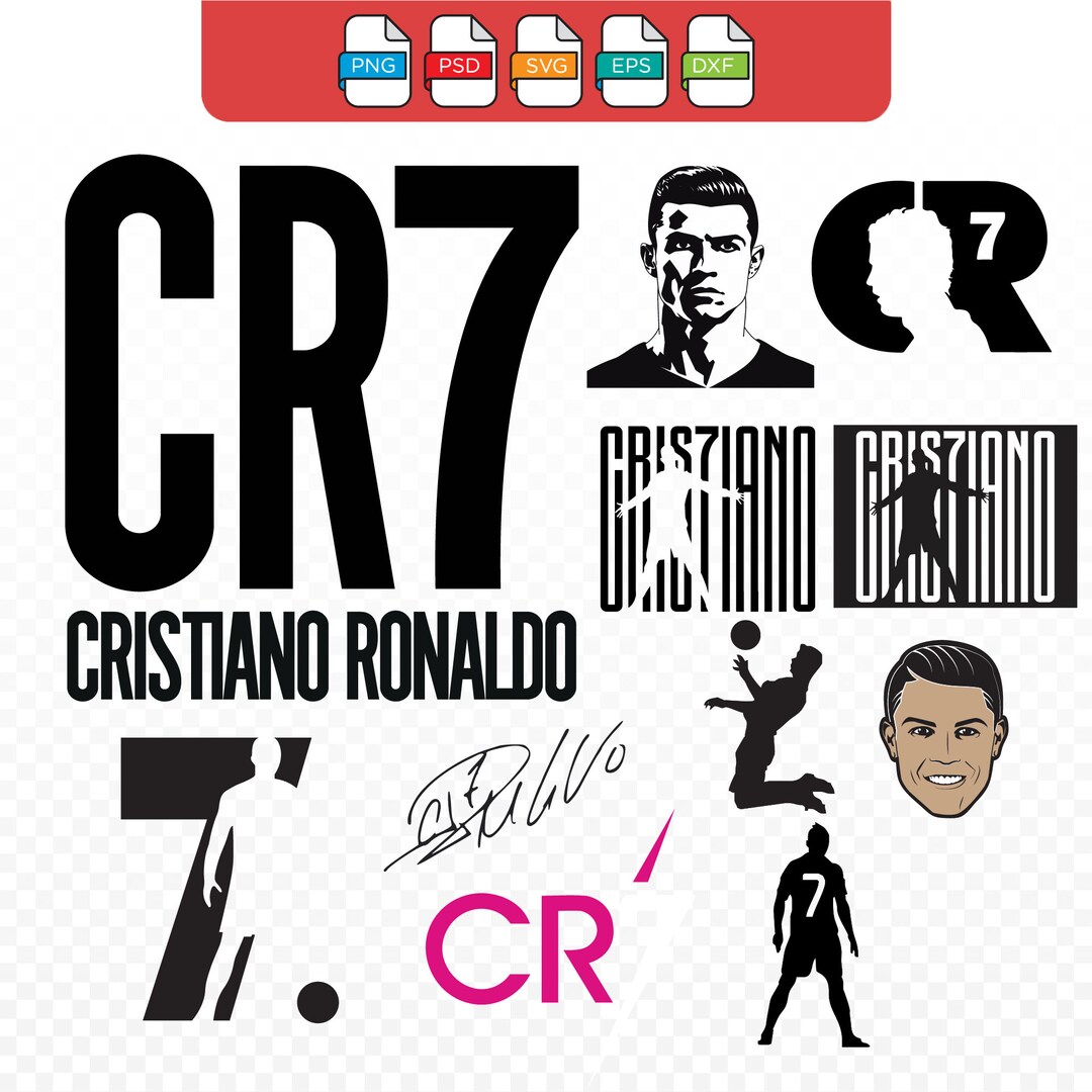 Cristiano Ronaldo Svg, CR7 Svg, Laser Cut Files, Cricut, Glowforge, Dxf ...