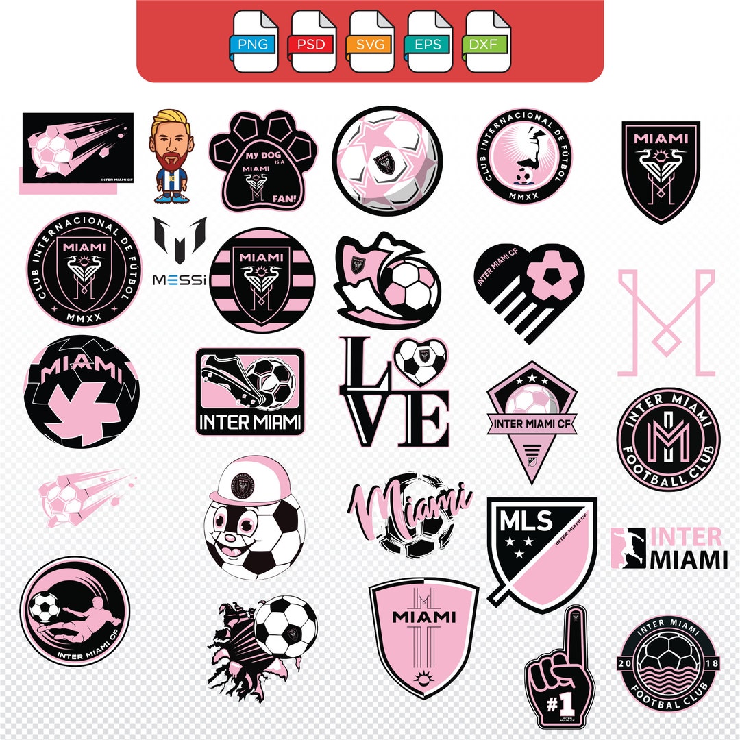 Inter Miami Svg Png Dxf Cricut File Svg Bundle Sticker - Etsy Canada