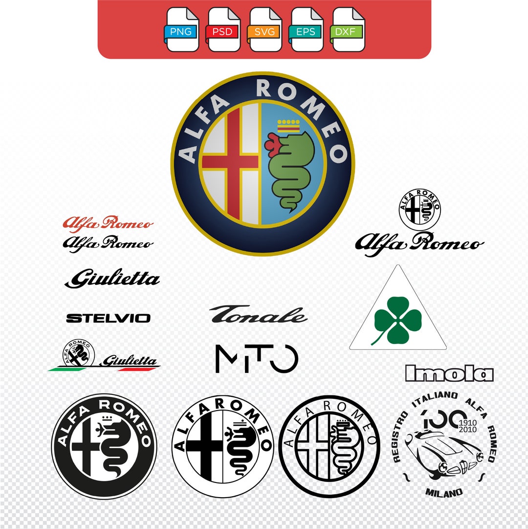 Alfa Romeo Svg Png Dxf File Cricut, Pacchetto Svg, Adesivo, Download ...