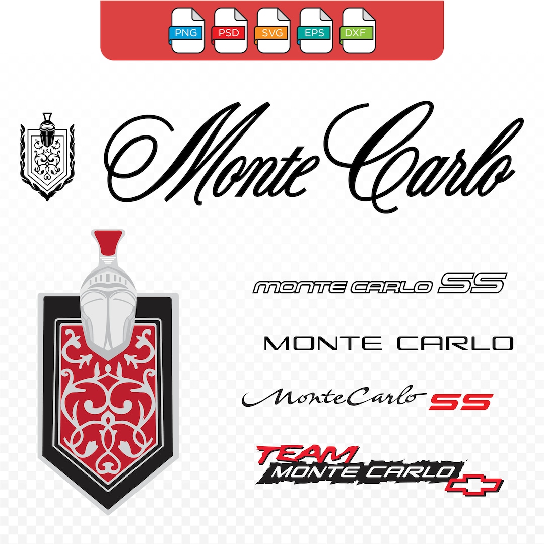 Monte Carlo Svg Png Dxf Cricut File, Svg Bundle, Sticker, Cricut Svg ...
