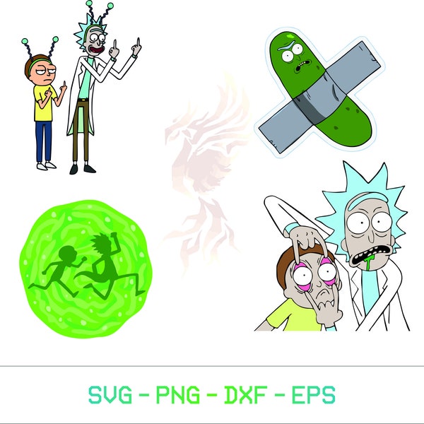 Rick and Morty Svg Svg - Etsy