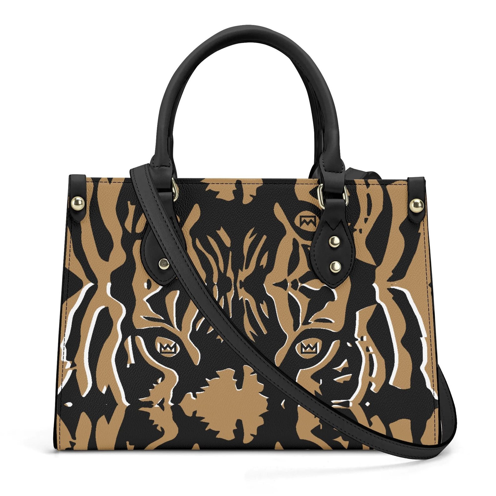 Tiger Print Luxury Women PU Handbag - Etsy