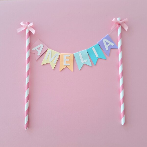 Bunting Cake Topper - Etsy