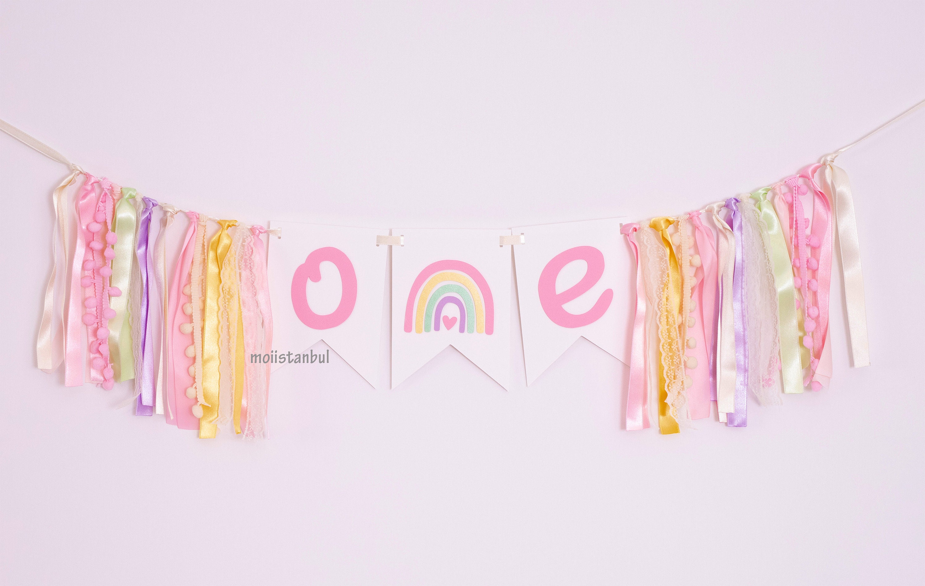 Pastel Rainbow First Birthday Bundle, Pastel Rainbow Birthday ...
