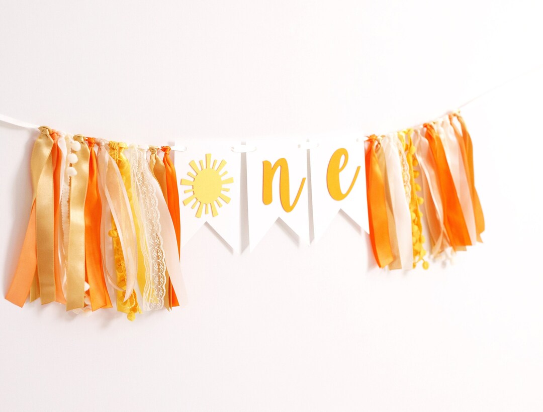 Sunshine Birthday Decorations, Boho Sunshine High Chair Banner, Sun ...