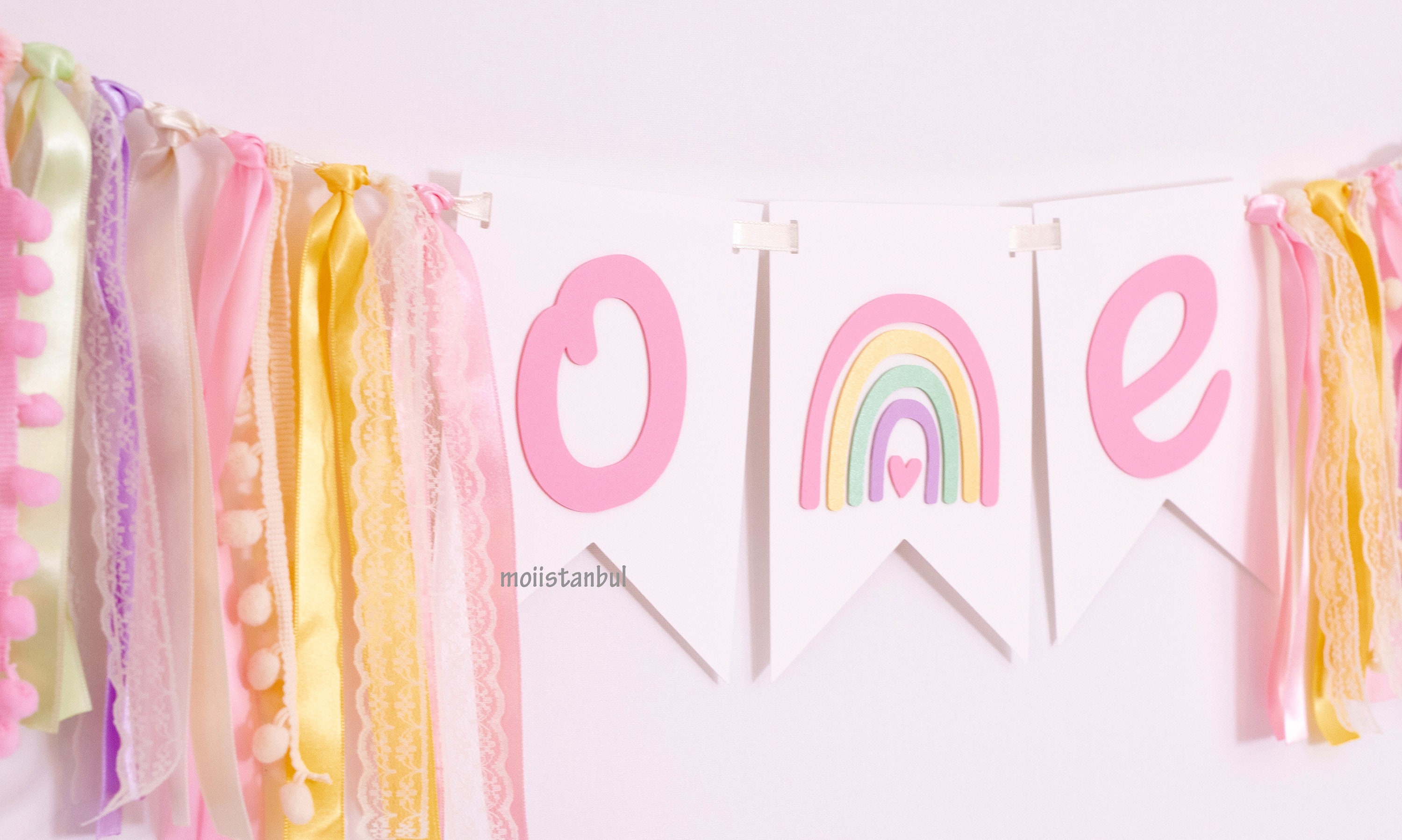 Pastel Rainbow First Birthday Bundle, Pastel Rainbow Birthday ...