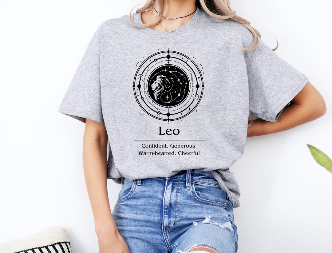 Leo T Shirt, Leo Birthday, Leo Gift, Constellation, Horoscope, Zodiac ...