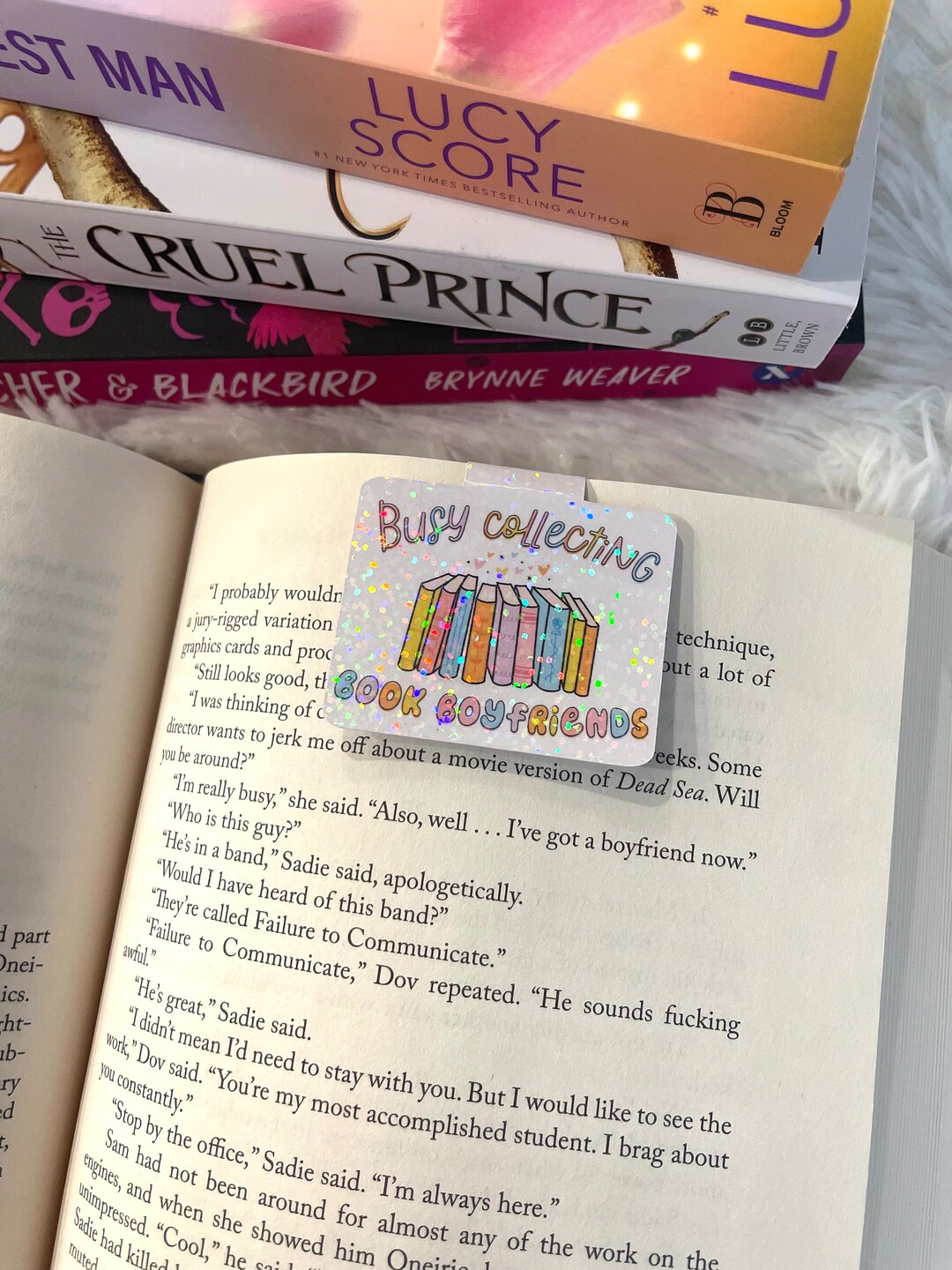 Collecting Book Boyfriends Holographic Magnetic Bookmark | Handmade ...