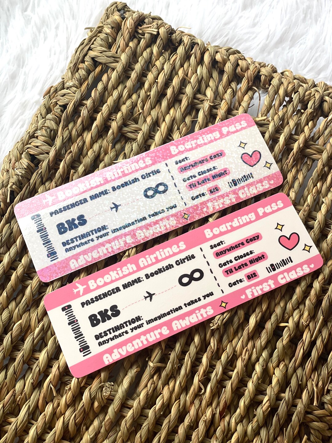 Bookish Boarding Pass Bookmark| Handmade| Cute Gift| Bookish| Book ...