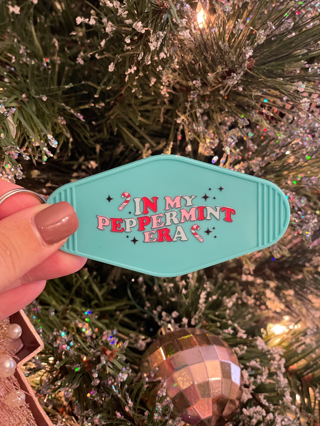 Peppermint ERA Motel Keychain Cute Gift Coffee Lover Coffee - Etsy