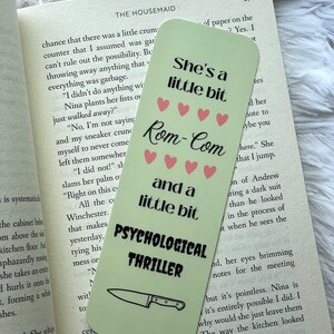 Romcom/ Thriller Bookmark| Handmade| Cute Gift| Bookish| Book Lovers ...