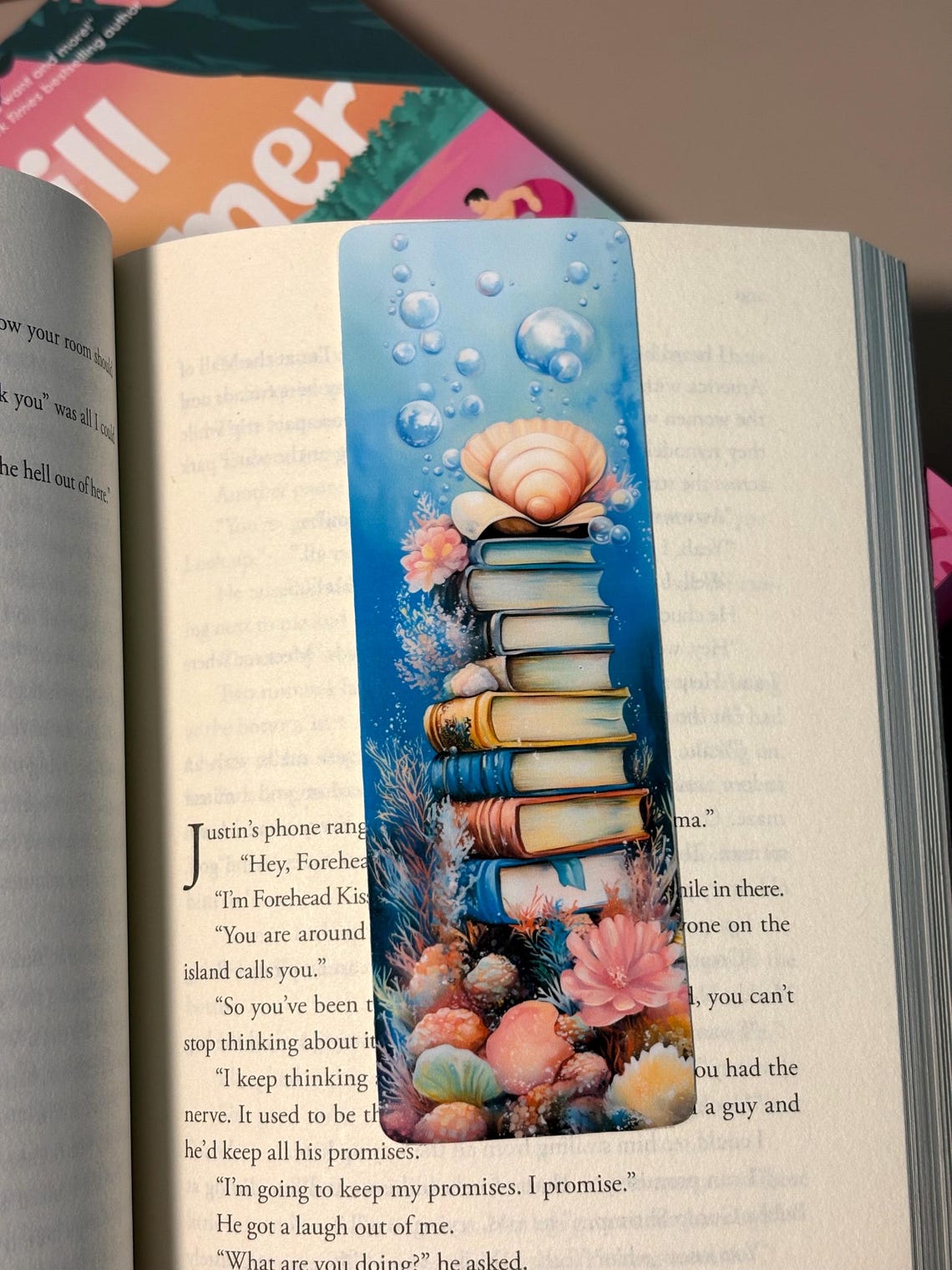 Under the Sea Bookstack Bookmark | Handmade| Cute Gift| Bookish| Book ...