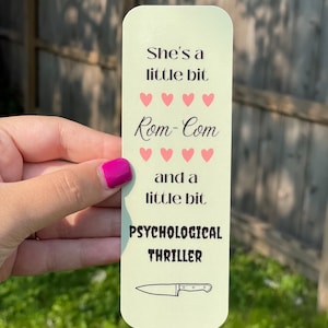 Romcom/ Thriller Bookmark Handmade Cute Gift Bookish Book Lovers Gifts ...