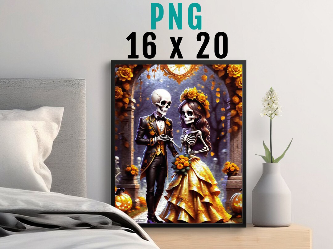Wedding Bride and Groom Skeleton Halloween Decor Skeleton - Etsy