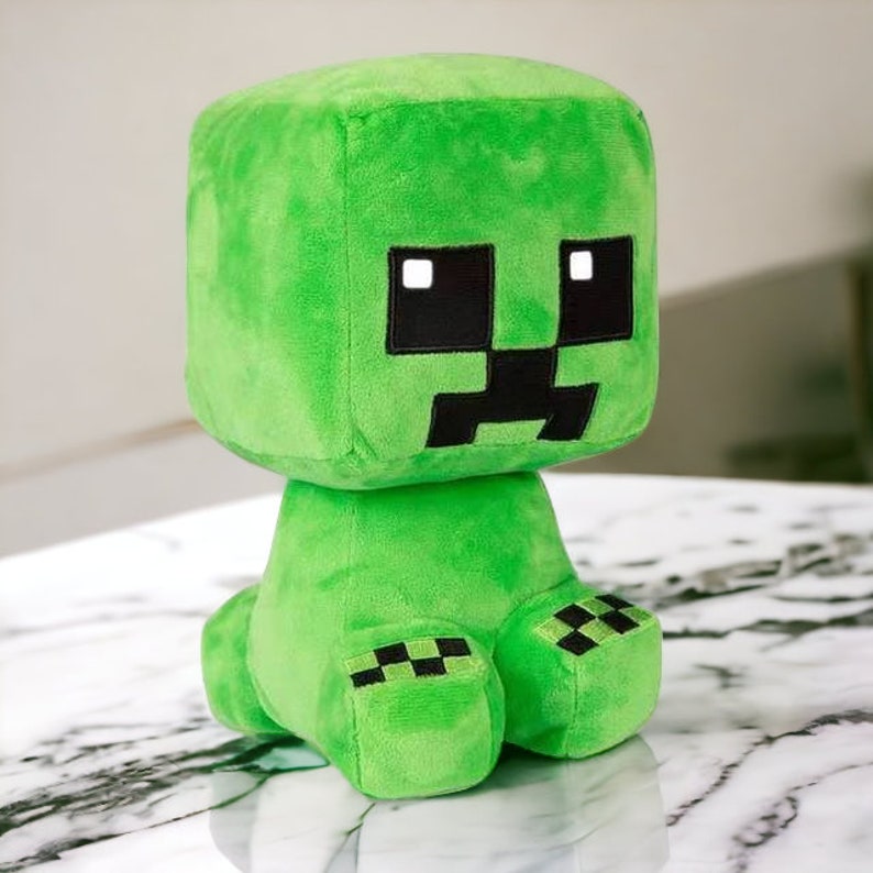 Minecraft Creeper Collectible Plush Toy Minecrafter Gift - Etsy