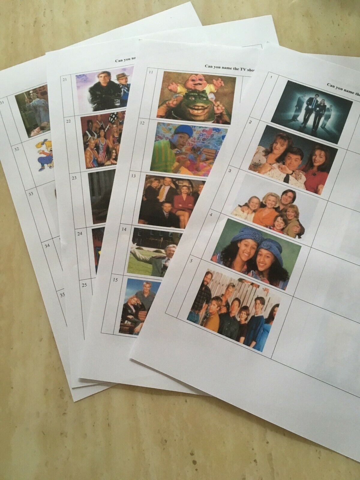 Instant Download 1990 Picture Quiz 90s Quiz 90's Quiz 30th 40th 50th ...