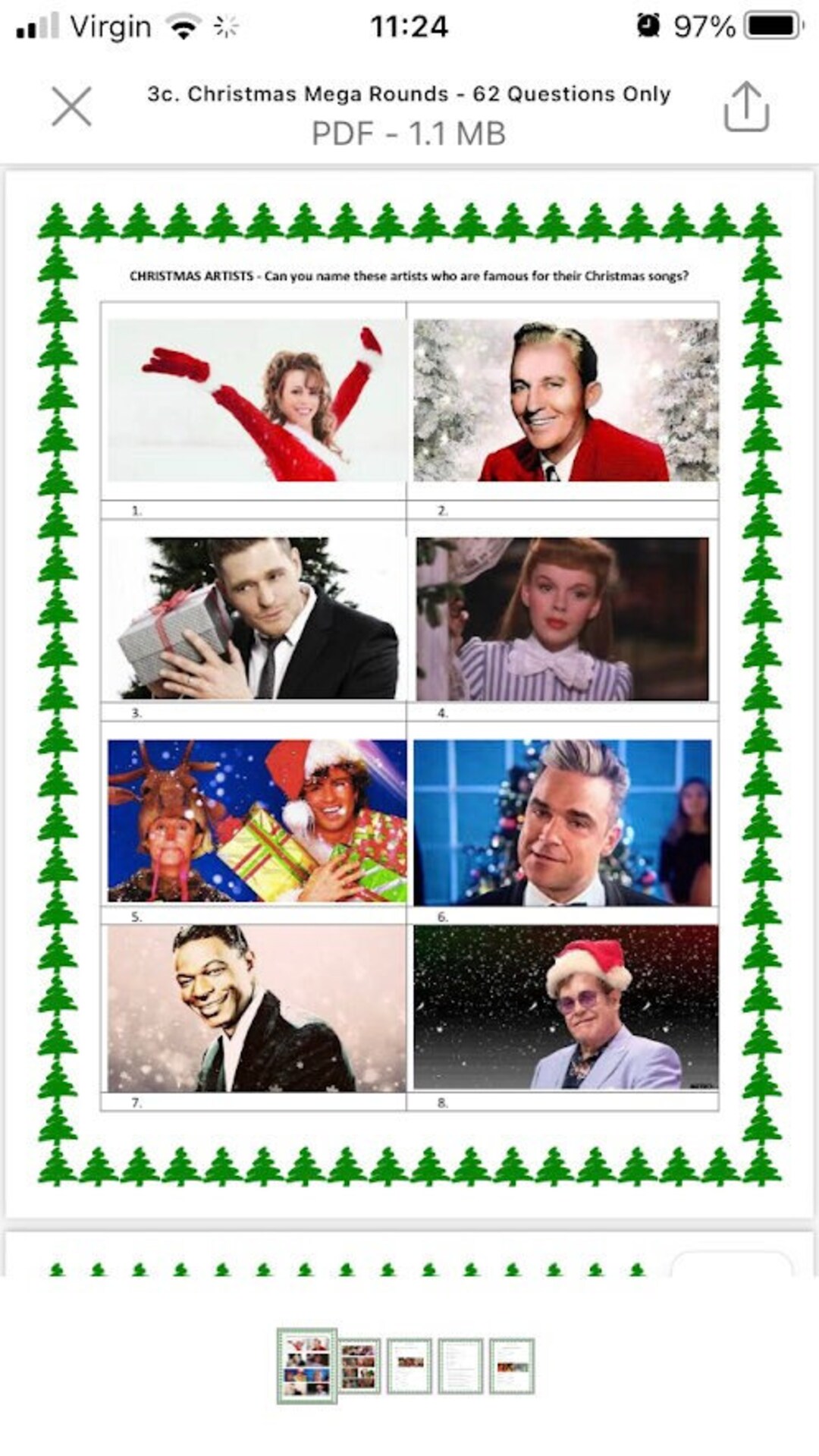 Instant Download - Christmas Xmas Themed Party Quiz - 82 Questions ...
