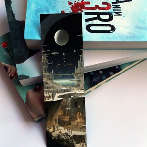 8 Sci-fi Printable Bookmarks | Digital Download PNG & PDF Bookmark ...