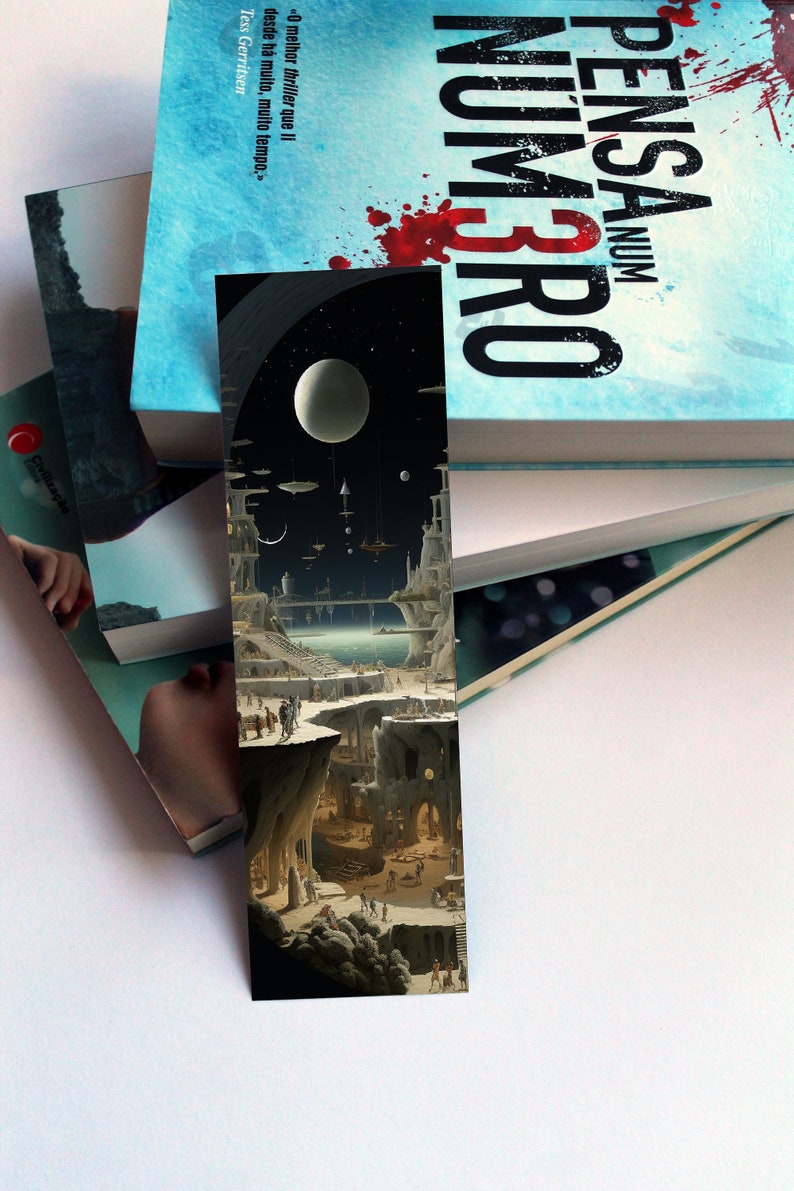 8 Sci-fi Printable Bookmarks | Digital Download PNG & PDF Bookmark ...