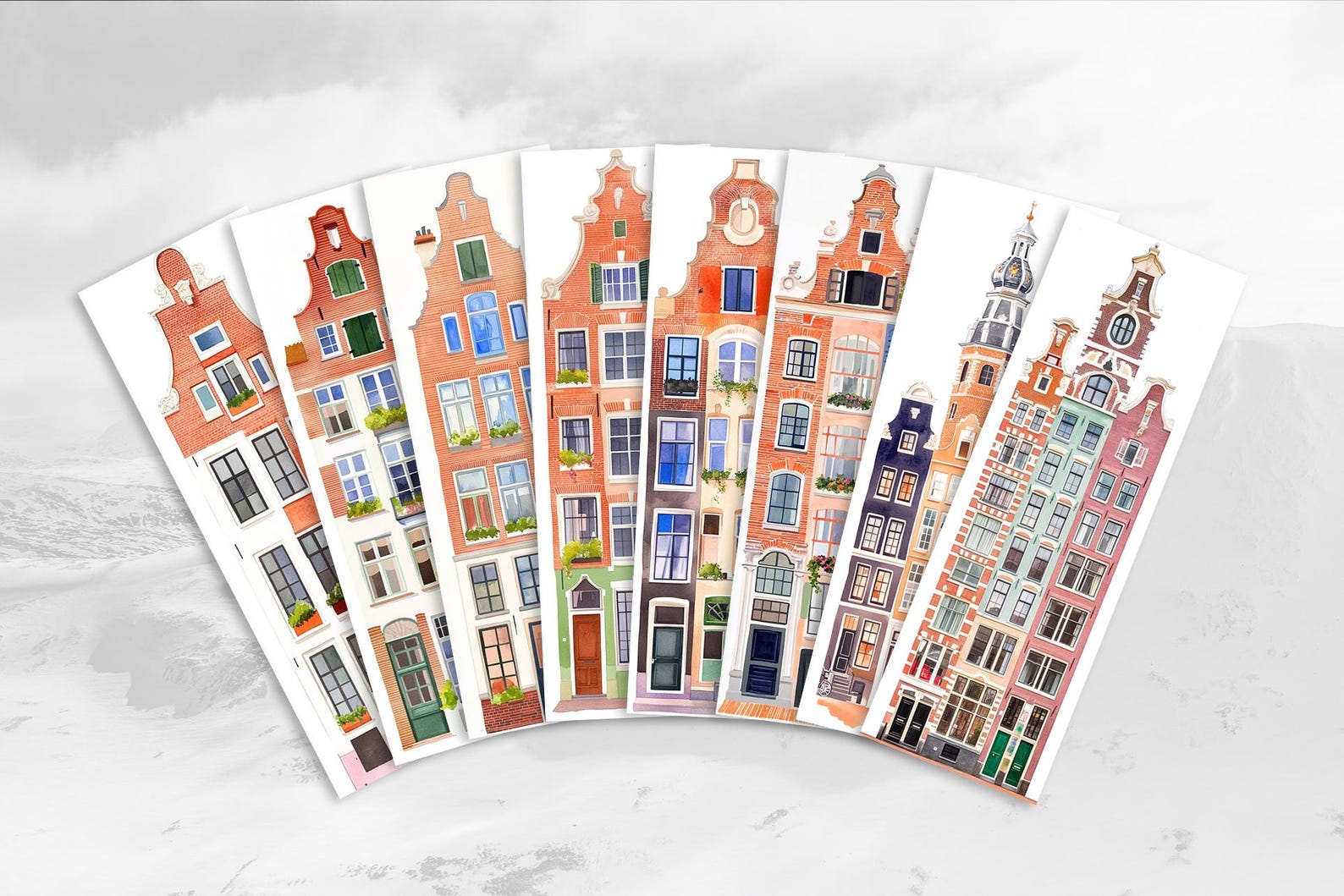 8 Amsterdam Printable Bookmarks | Digital Download PNG & PDF Bookmark ...