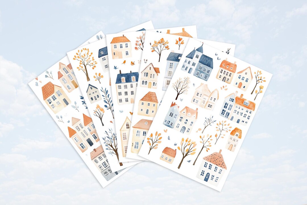 5 Architectural Elements Sticker Sheets | Printable | Digital Download ...
