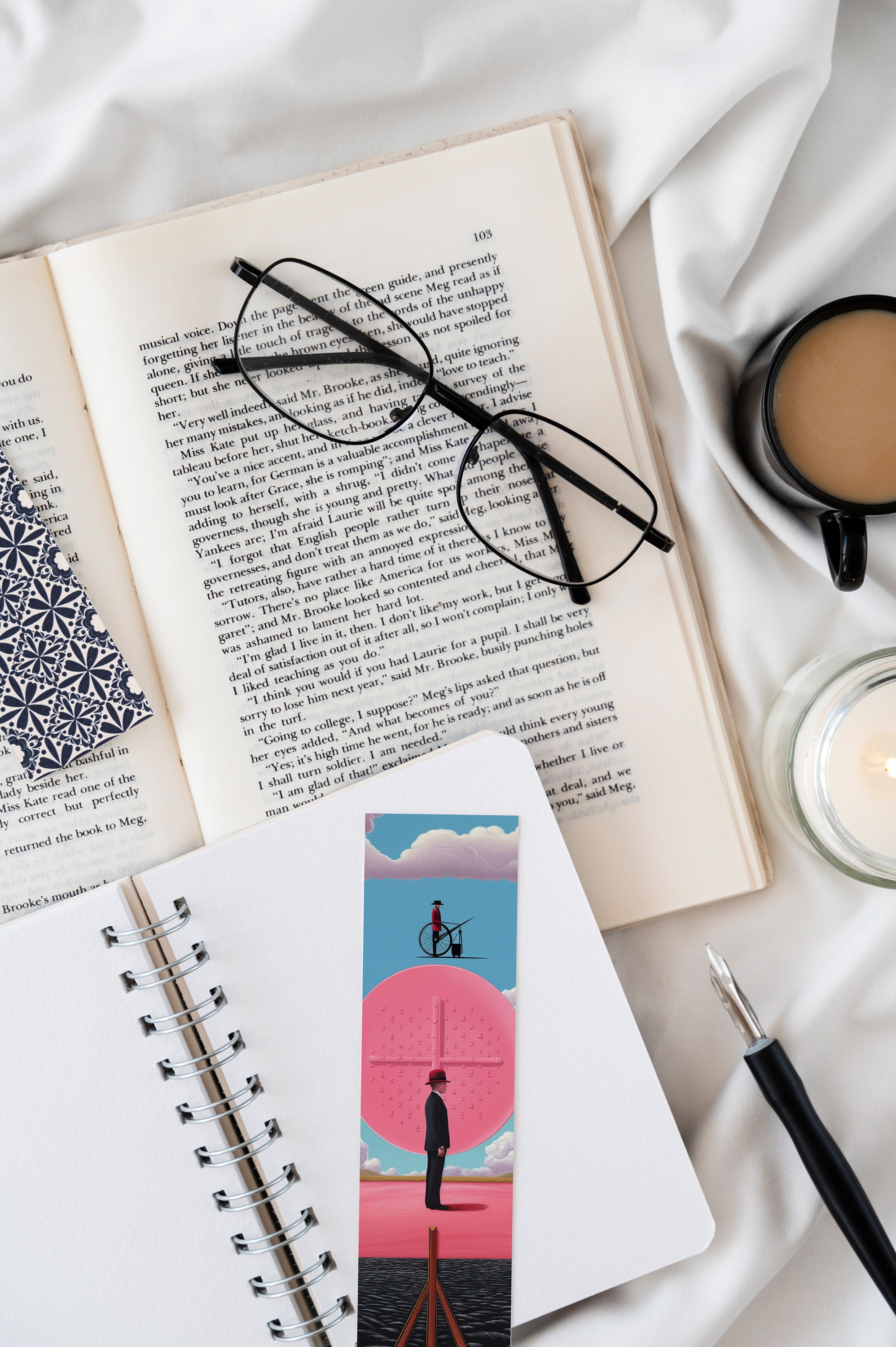 10 Réné Magritte Inspired Printable Bookmarks | Digital Download PNG ...