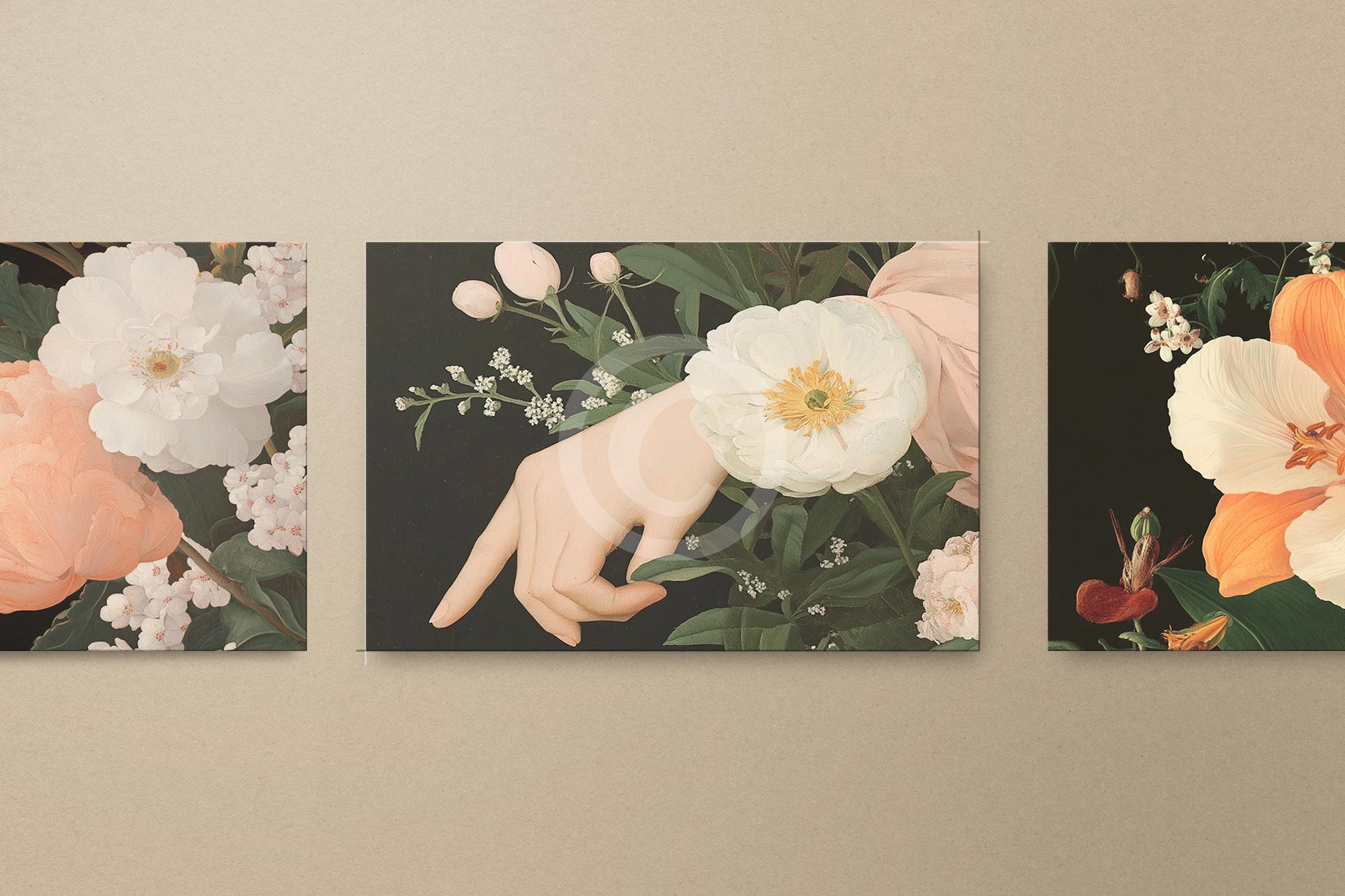 Printable Flowers Flat Card Pack of 5 | Greeting Cards Multipack ...