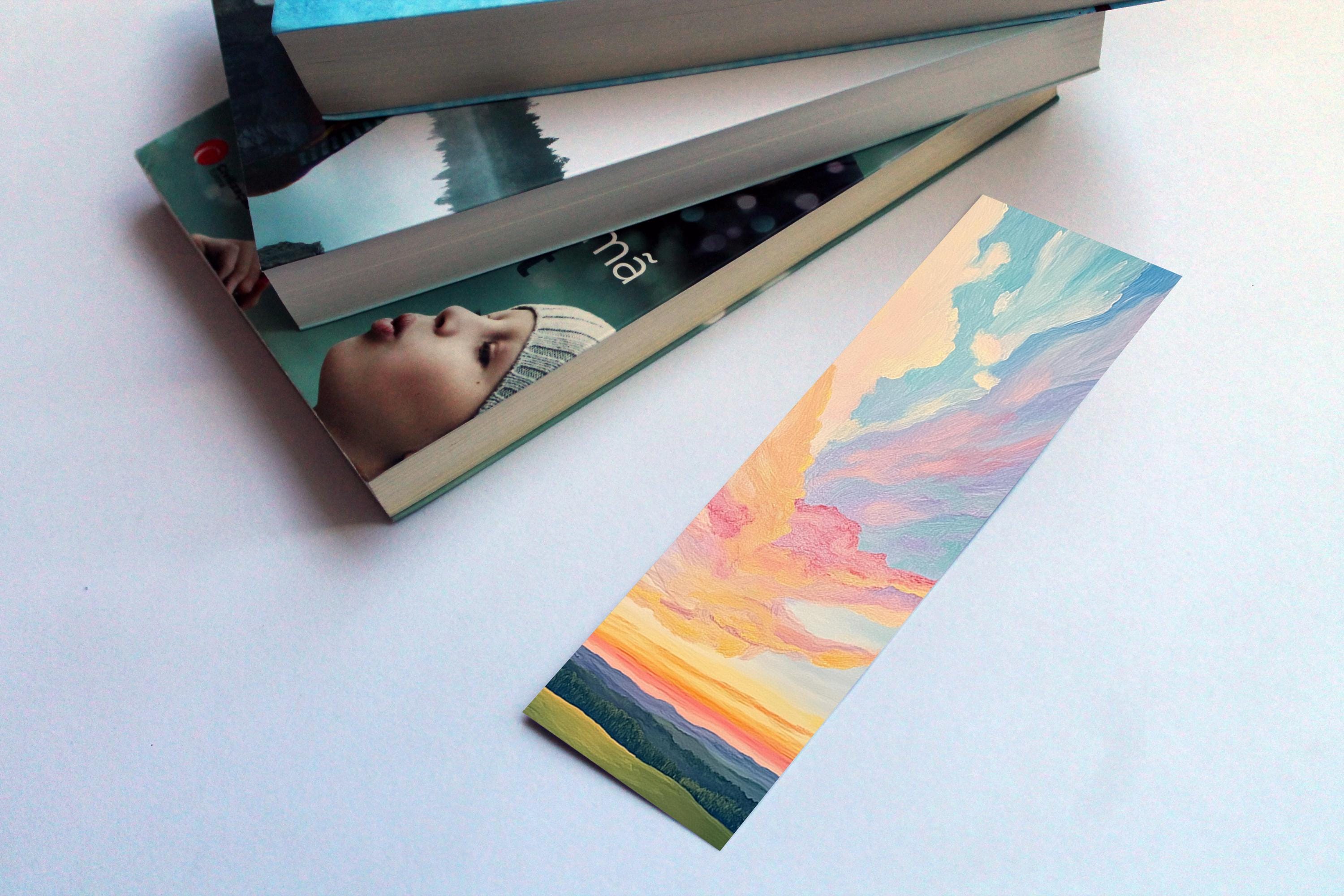 8 Sunset Printable Bookmarks | Digital Download PNG & PDF Bookmark ...