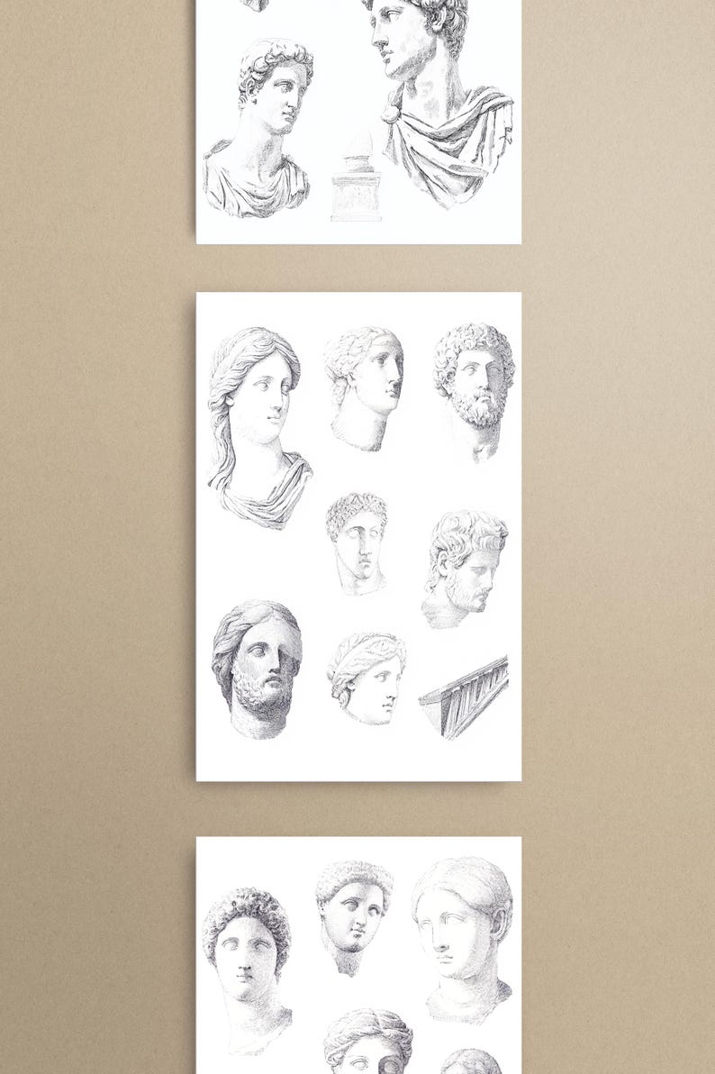 5 Roman Elements Sticker Sheets | Printable | Digital Download PNG ...