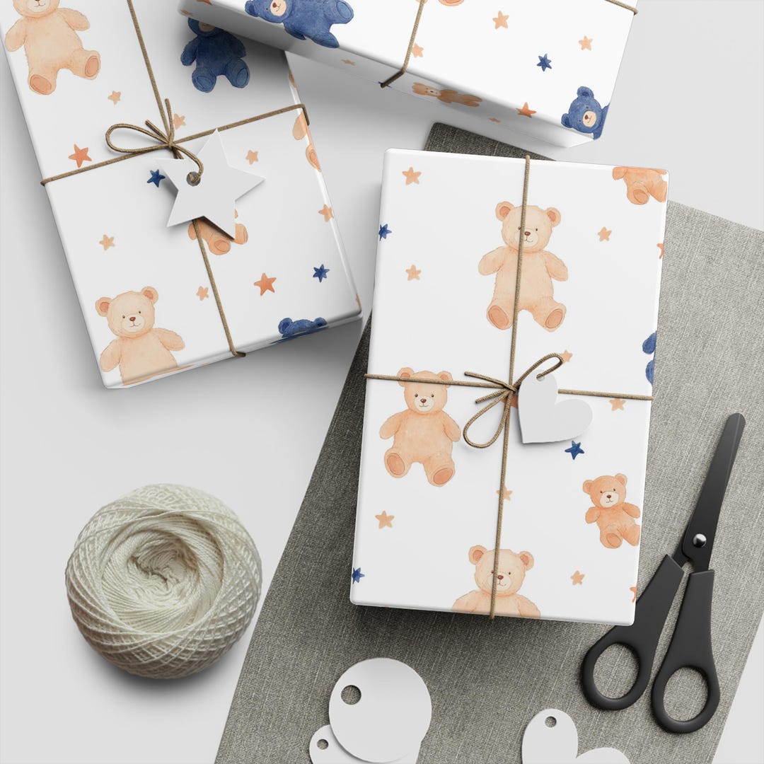 Teddy Bears Gift Wrap Sheet | Wrapping Paper | Gift Paper | for Gifts ...