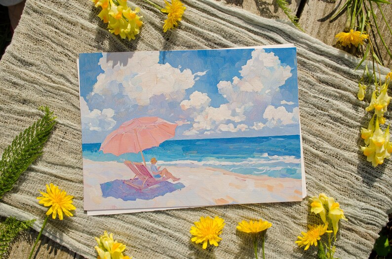 Printable Summer Flat Card Pack of 5 | Greeting Cards Multipack ...