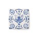 Porcelain Fridge Magnet Square Delft Blue Style Magnetic Ceramic Tile ...