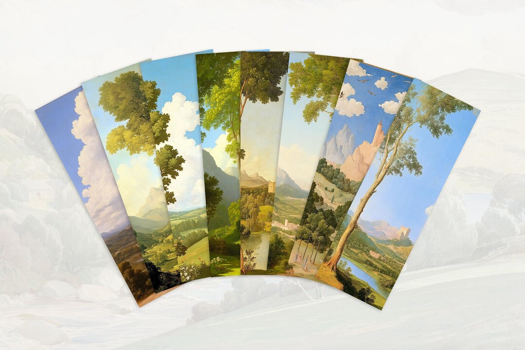 8 Renaissance Printable Bookmarks | Digital Download PNG & PDF Bookmark ...