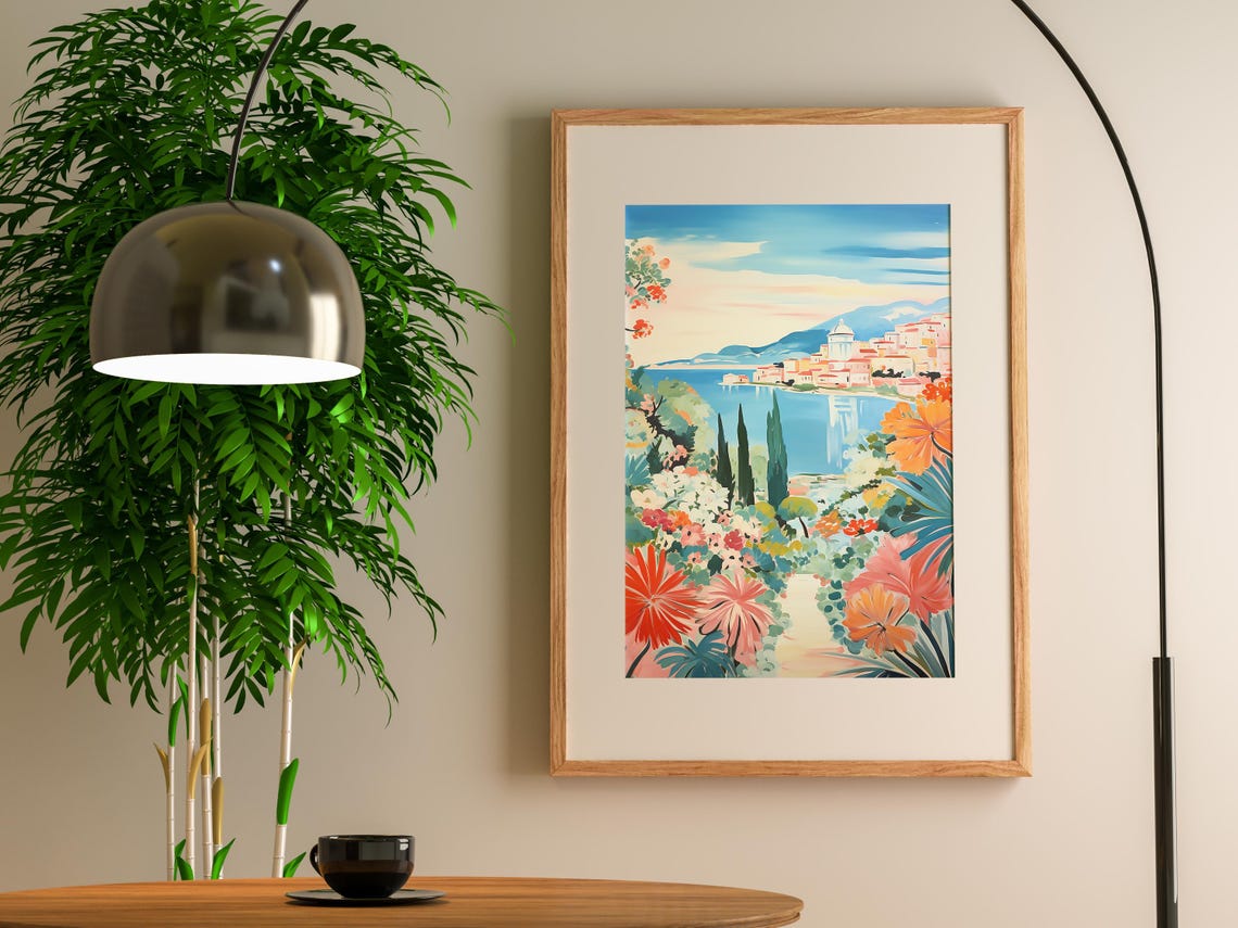 Printable Poster | Lithography | French Riviera | Impressionist Art ...