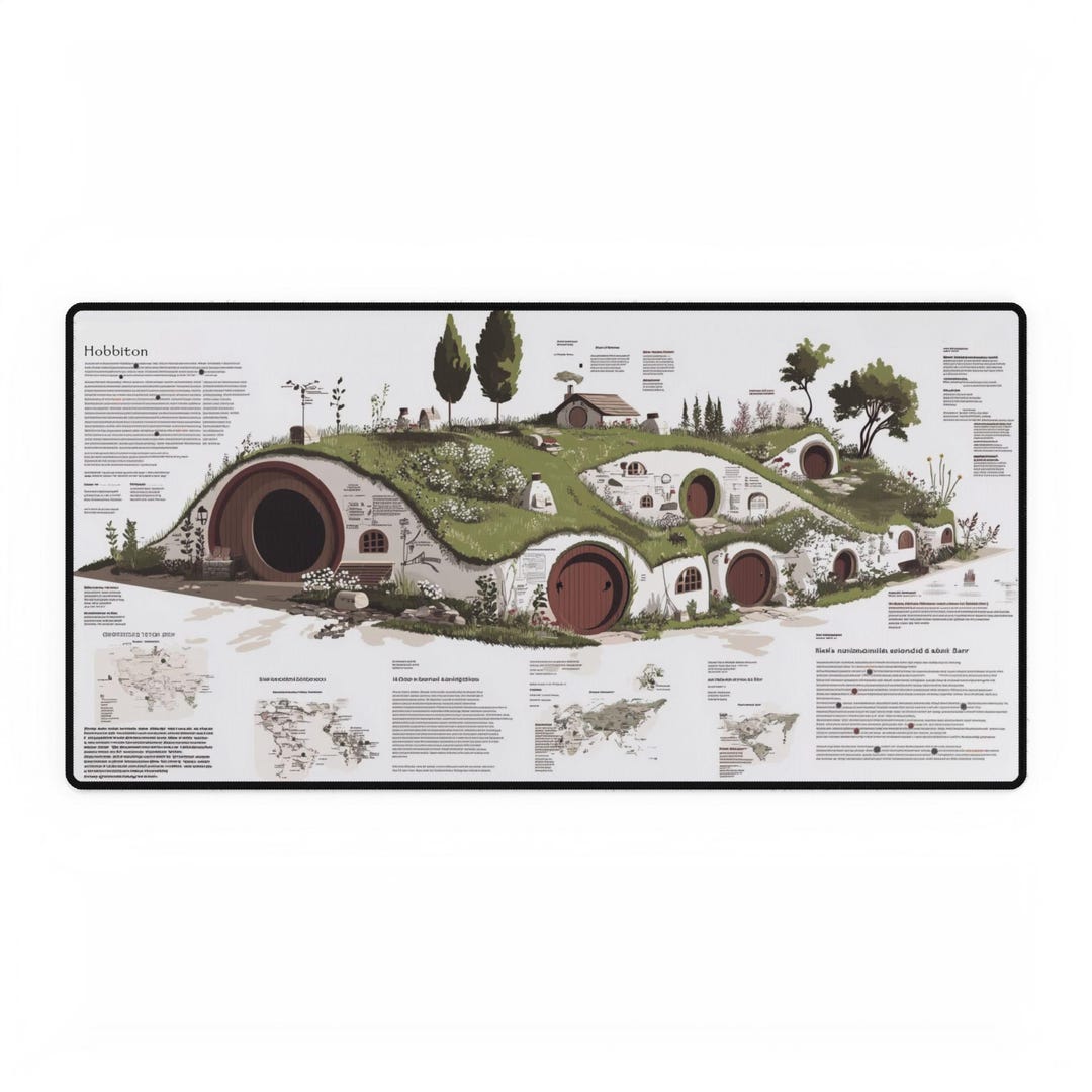 LOTR Themed Desk Mat | Unique Deskmat | Trendy Deskpad | Colorful ...