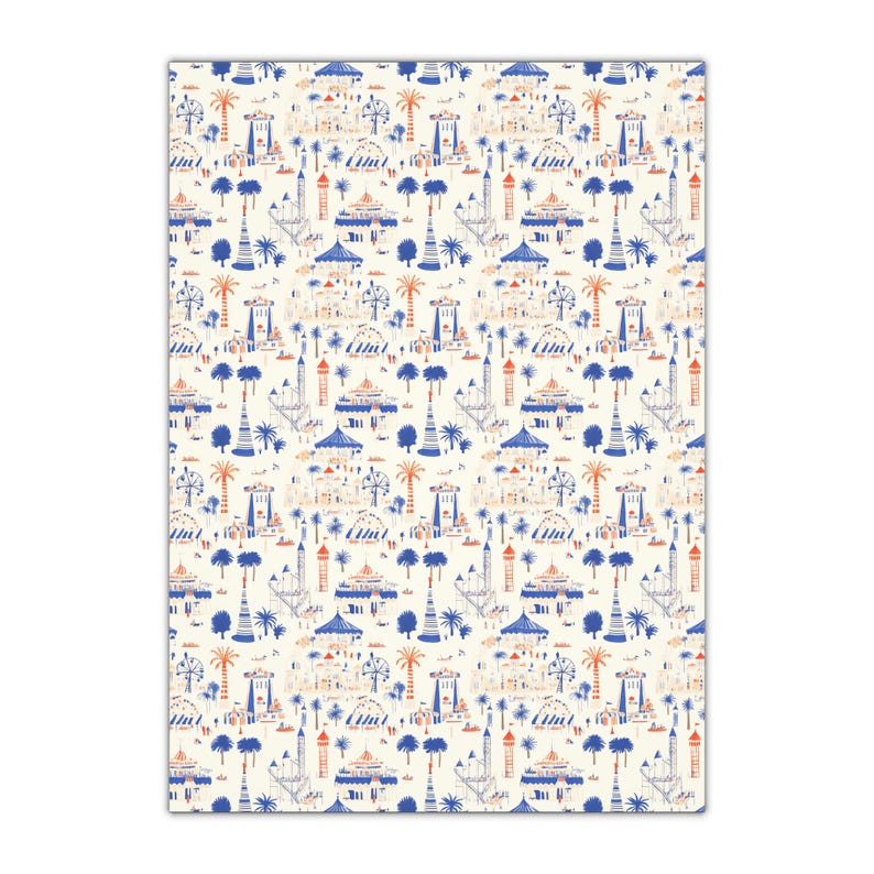 Amusement Park Gift Wrap Sheet | Wrapping Paper | Gift Paper | for ...
