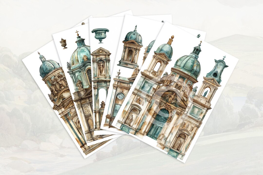 5 Renaissance Elements Sticker Sheets | Printable | Digital Download ...