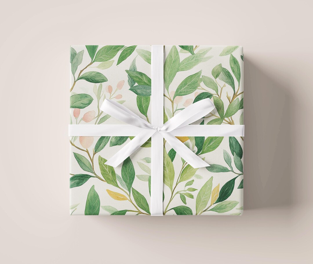 Leaves Gift Wrap Sheet | Wrapping Paper | Gift Paper | for Gifts ...
