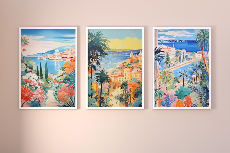Printable Poster | Lithography | French Riviera | Impressionist Art ...