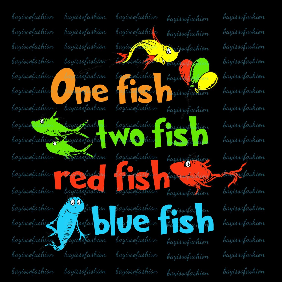 Read Across America Day Png, One Fish Two Fish, Dr.susse Png, Red Fish ...