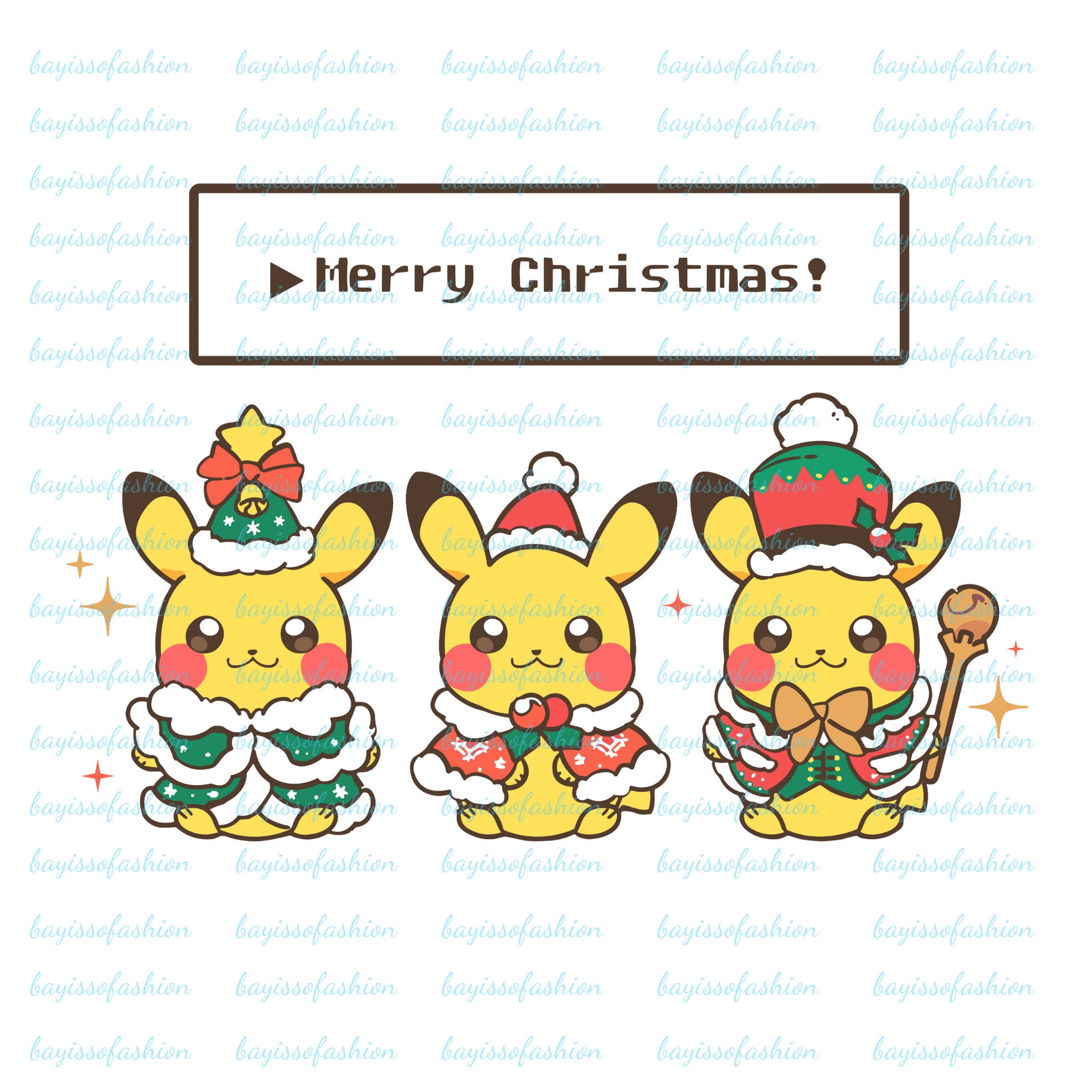Pikachu Png,pokemon Png,pikachu Christmas Png,christmas Png,merry ...