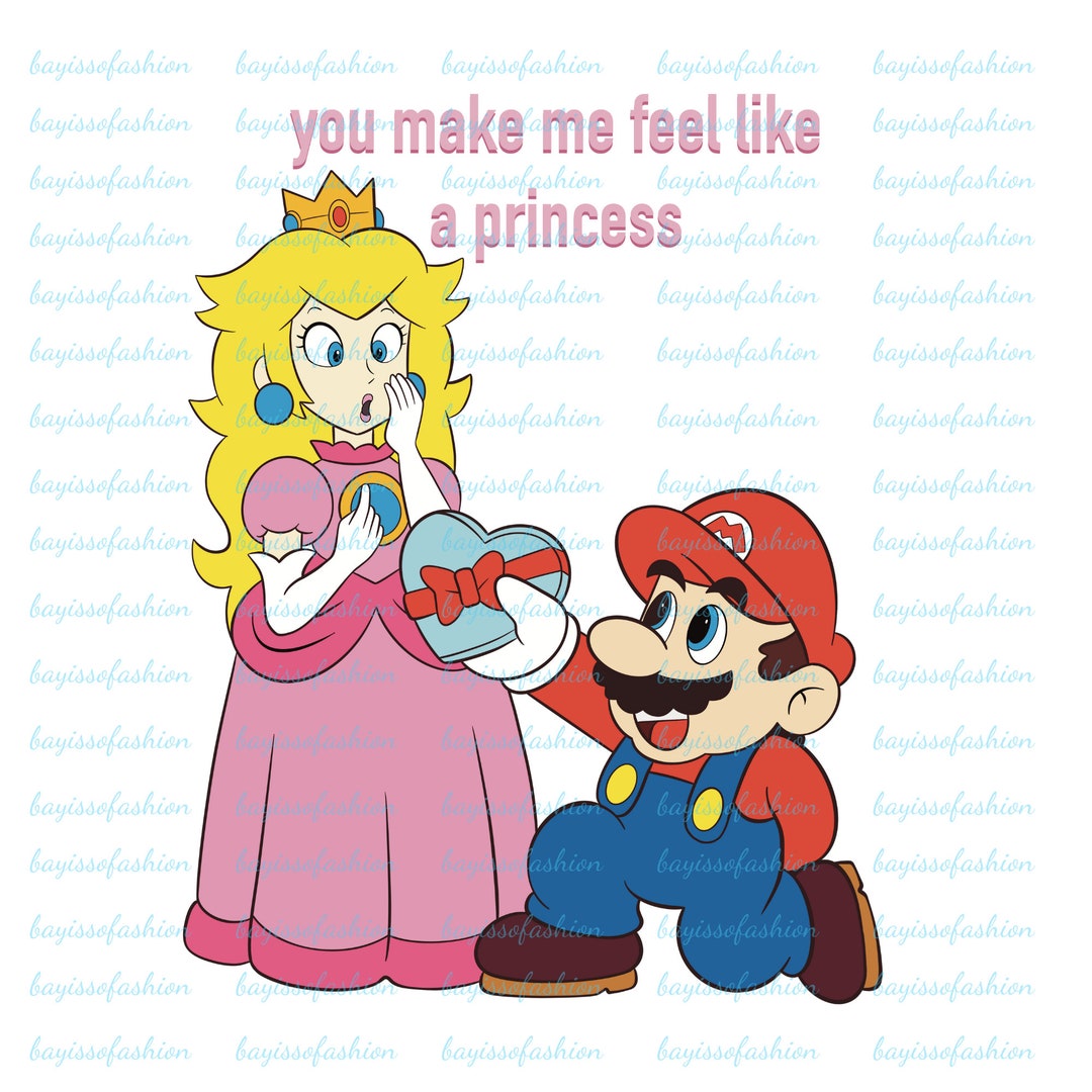 Super Mario and Princess Png, Mario Png , Mario Gift Png ,super Mario ...