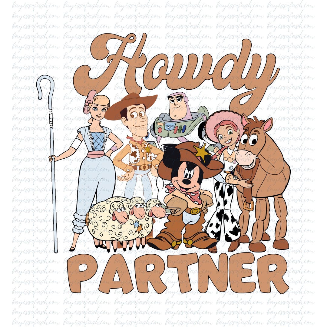 Howdy Partner SVG PNG, Toy Story Png ,cowboy Friends Clipart, Western ...
