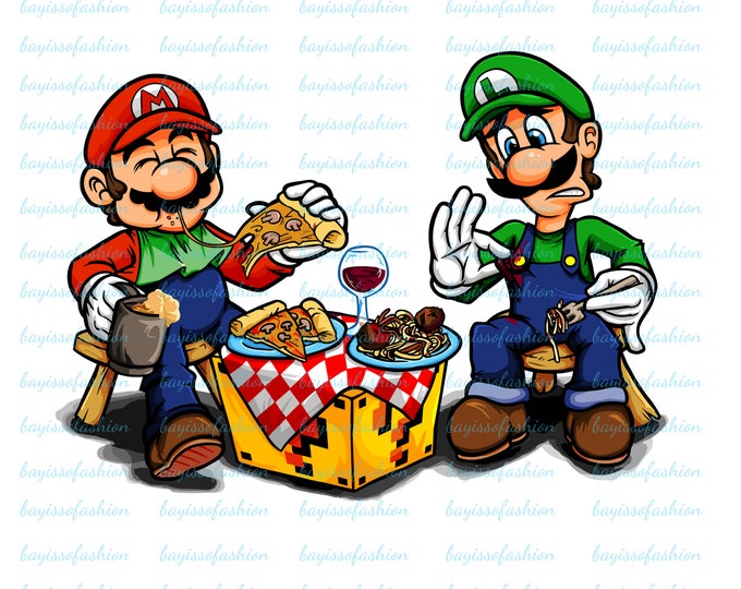 Super Mario Collage Png-svg, Super Mario Clipart, Printable Mario Svg ...