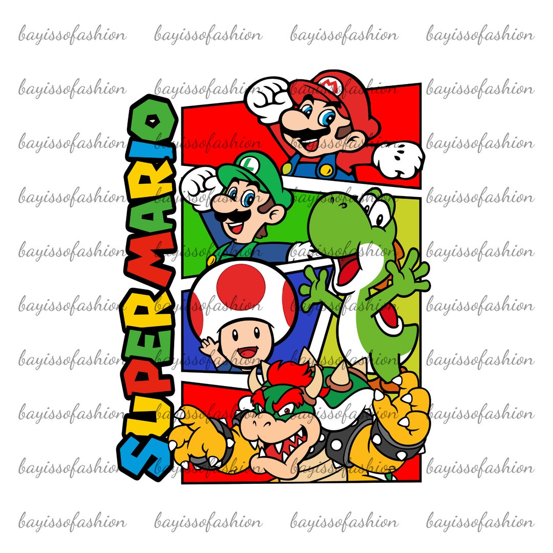 Super Mario Collage Png, Super Mario Clipart, Printable Mario Png ...
