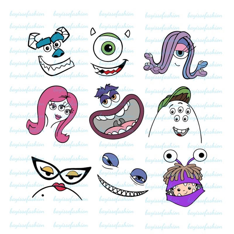 Sully Face Svg - Etsy