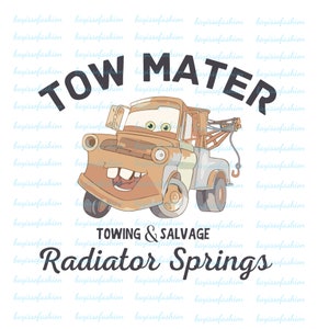 Retro Tow Mater Radiator Springs Png, Tow Mater Png, Retro Mater Png ...