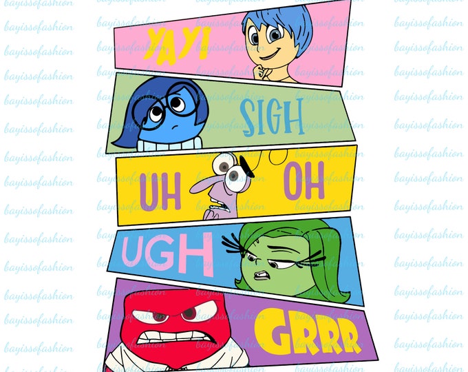 Inside Out 2 PNG, Inside Out 2 Anger, Joy, Disgust, Sadness, Fear ...
